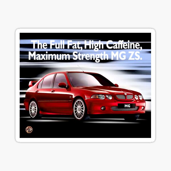 "MG ZS" Sticker for Sale by ThrowbackM2 | Redbubble