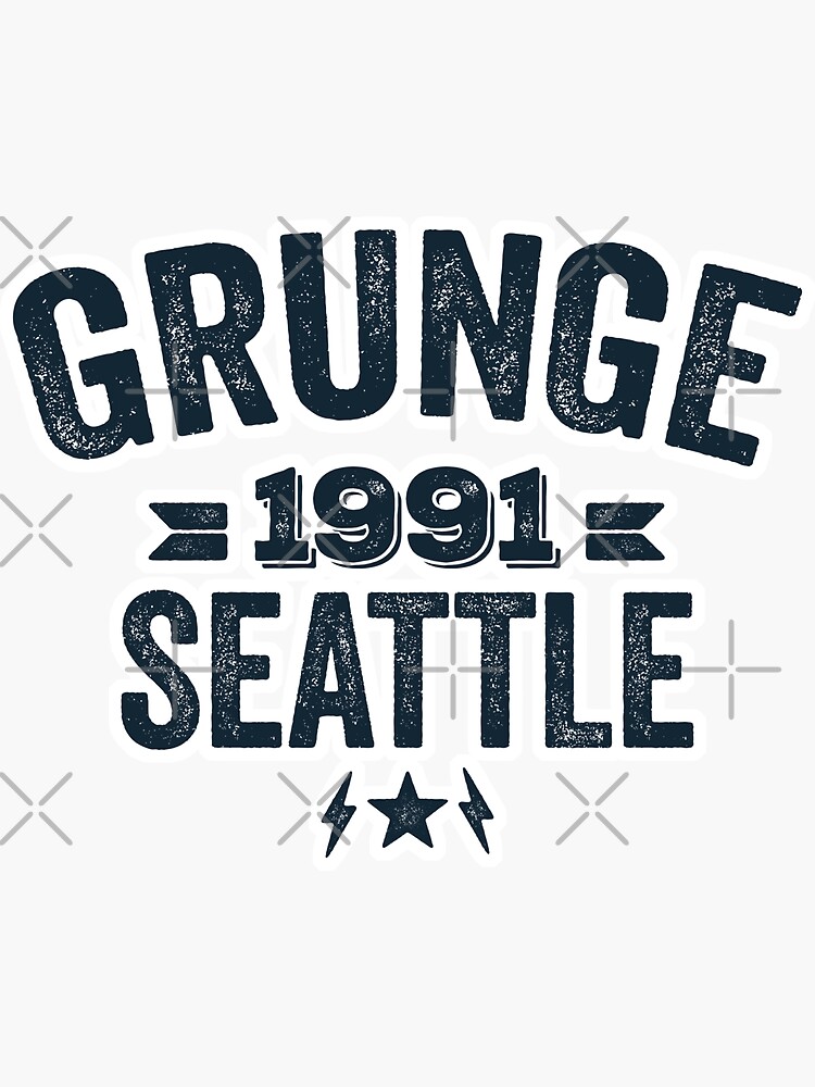 "Grunge from Seattle" Sticker by wingstar | Redbubble