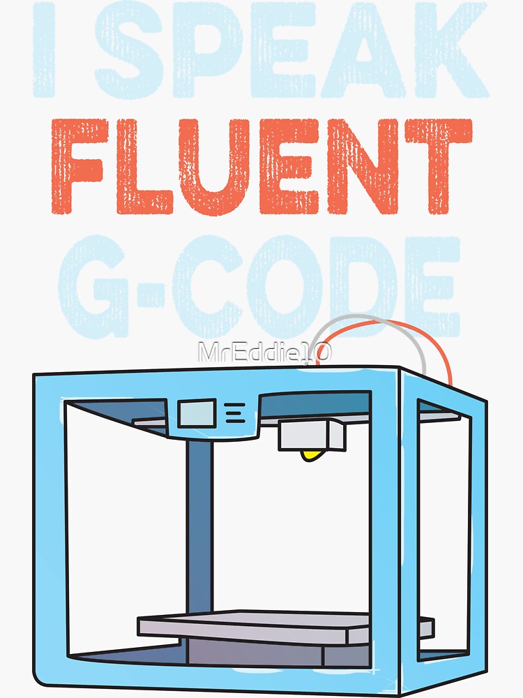 "Funny CNC Machinist 3d Printer Cartoon" Sticker for Sale by MrEddie10 ...