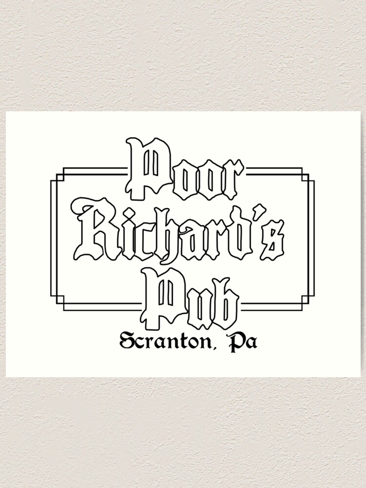 "Poor Richard's Pub" Art Print for Sale by pickledbeets | Redbubble
