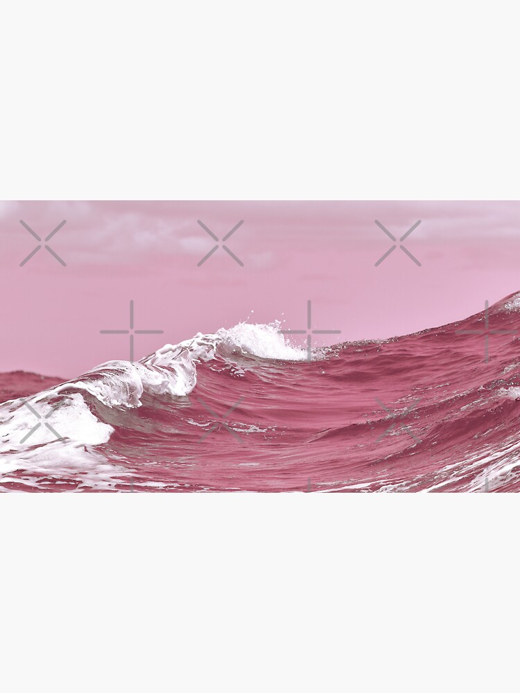 "Pink Ocean Wave Aesthetic" Sticker by Nymmzi | Redbubble