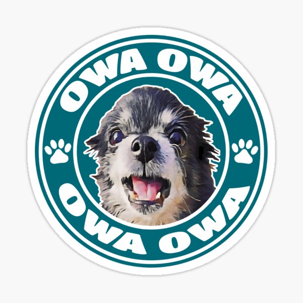 "owa owa" Sticker for Sale by art-master1 | Redbubble