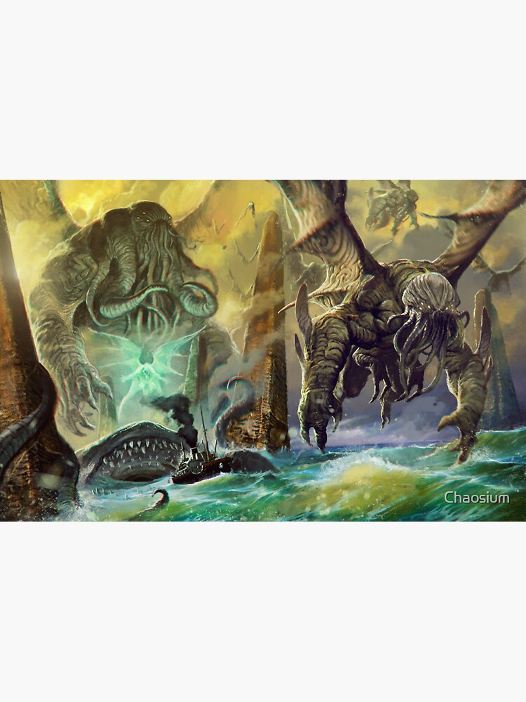 "Cthulhu and Avatars by Loïc Muzy" Sticker by Chaosium | Redbubble