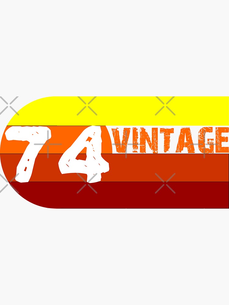 "RETRO 1975 VINTAGE" Sticker for Sale by Mareikelilou | Redbubble