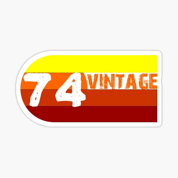 "RETRO 1975 VINTAGE" Sticker for Sale by Mareikelilou | Redbubble