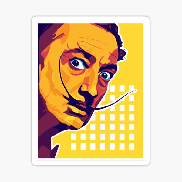 "SALVADOR DALI" Sticker for Sale by IbeStudios | Redbubble