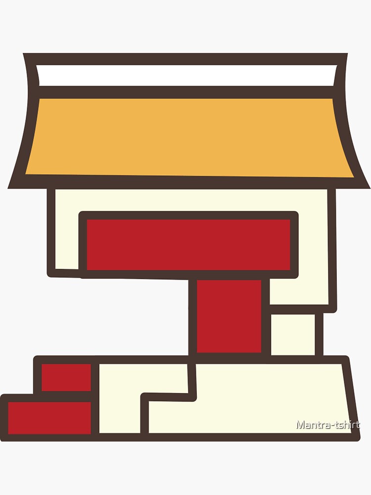 "Aztec Calli (House)" Sticker for Sale by Mantra-tshirt | Redbubble