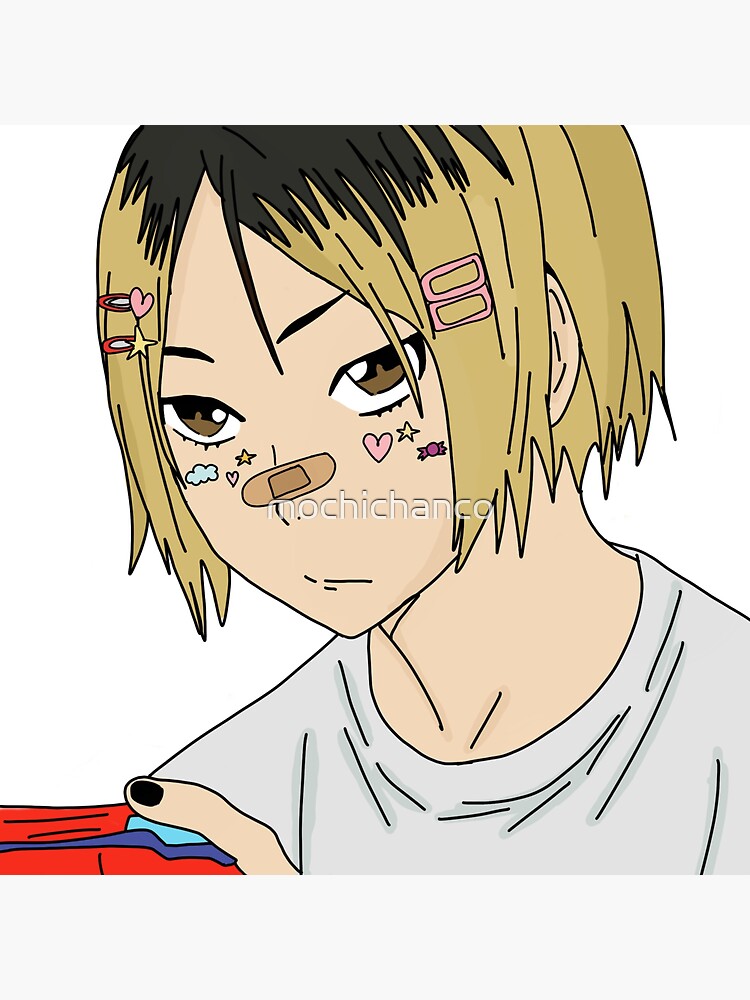 "kawaii kenma " Sticker for Sale by mochichanco | Redbubble