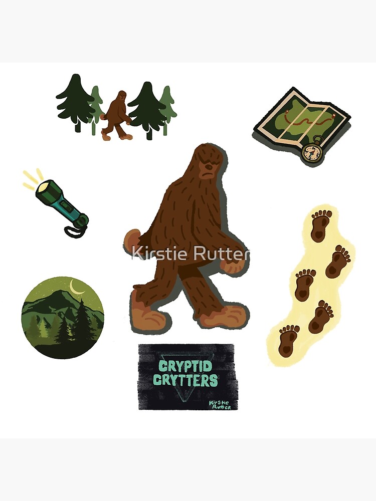 "Bigfoot Sticker Pack" Poster for Sale by KirstieRutter | Redbubble