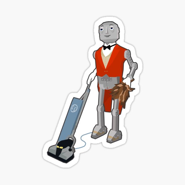 "Horizons Robot Butler" Sticker for Sale by RadicalRad | Redbubble
