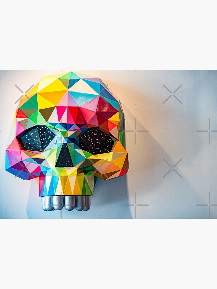 "Colorful Skull" Sticker by LiseMR1 | Redbubble