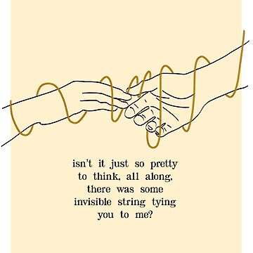 "Invisible String" Coffee Mug for Sale by glitteredgold | Redbubble