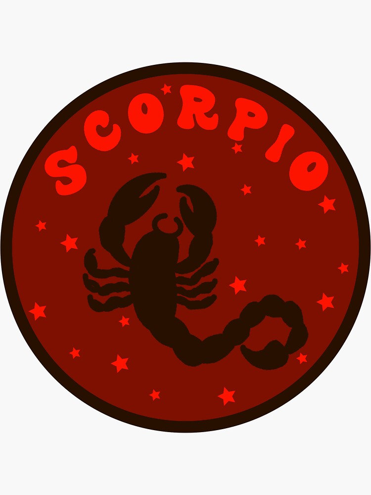 "Scorpio Logo" Sticker for Sale by solarsquidd | Redbubble