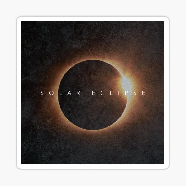 "Solar eclipse" Sticker for Sale by Ellylove | Redbubble