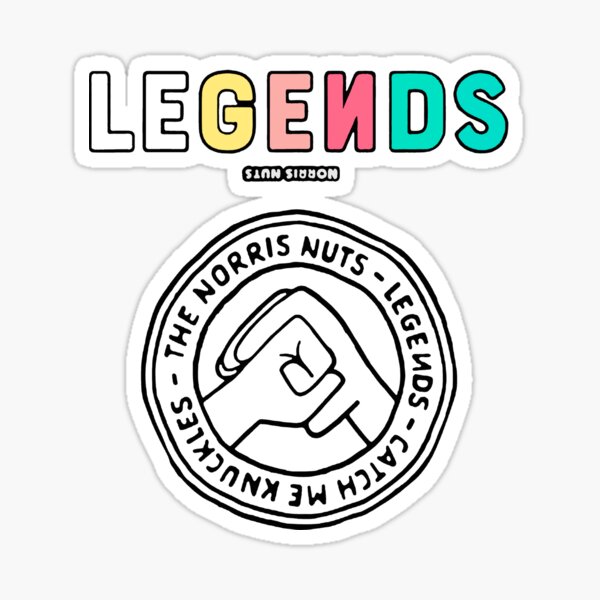 "Legends The Norris Nuts Catch Me Knuckles" Sticker for Sale by kimjang ...