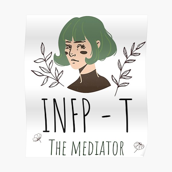 "Shy girl INFP - T The Mediator and Healer MBTI personality illustrated ...