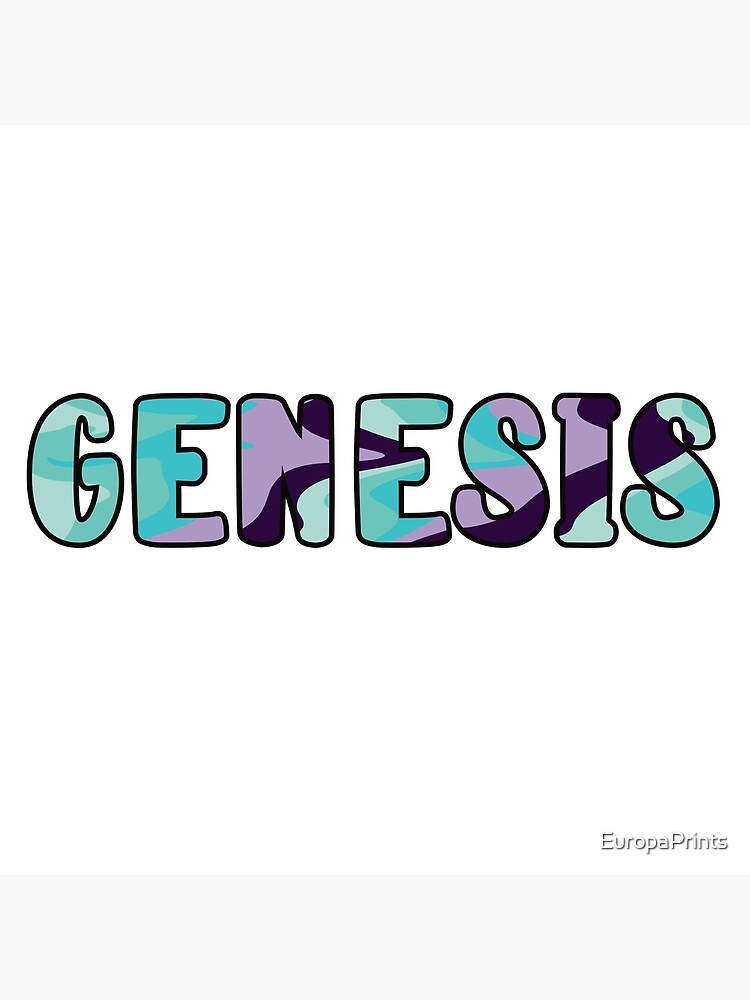 "Genesis Custom Name " Poster for Sale by EuropaPrints | Redbubble