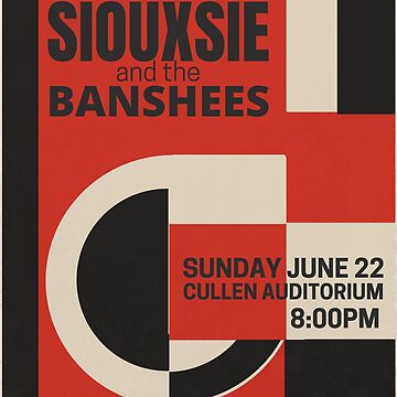 "Siouxsie and the Banshees concert promo poster US tour" Poster for ...