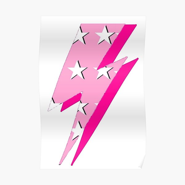 "layered lightning bolt" Poster by designedpreppy | Redbubble