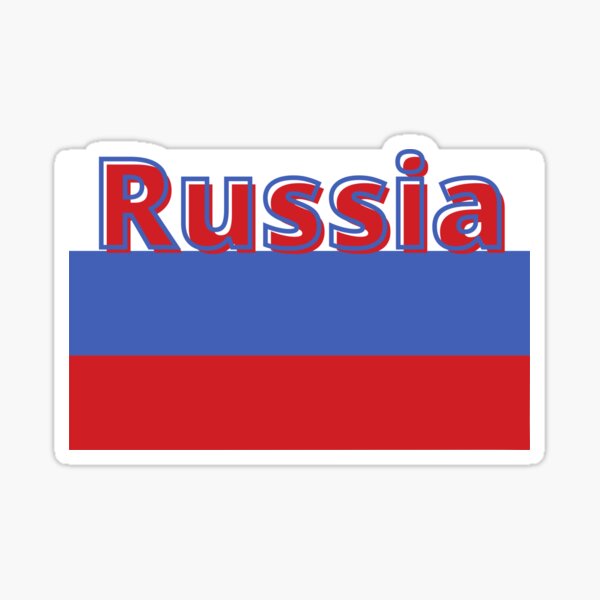 "Russian flag" Sticker for Sale by FunnyTshirts10 | Redbubble
