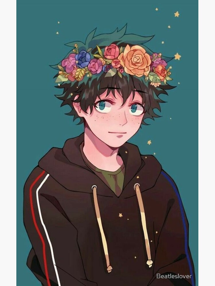 "Deku Flowers" Sticker for Sale by Beatleslover | Redbubble