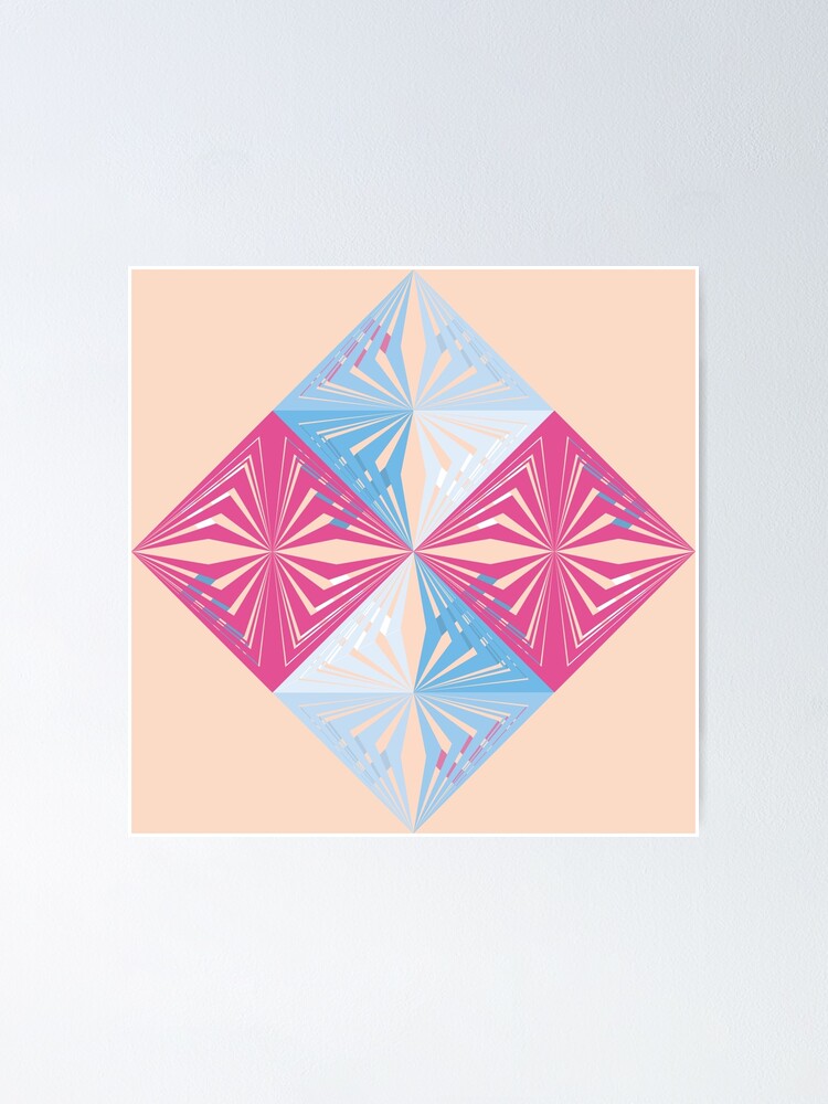 "See Through Tiles Pastel Version" Poster by henri-ko | Redbubble