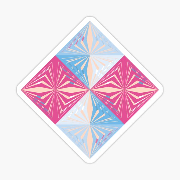 "See Through Tiles Pastel Version" Sticker for Sale by henri-ko | Redbubble