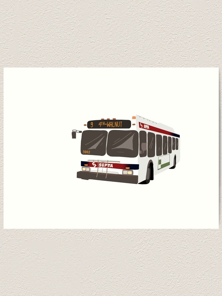 "Philadelphia SEPTA bus Sticker" Art Print for Sale by Alxmbnntt ...
