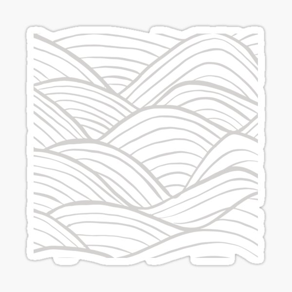 "Black and silver waves" Sticker for Sale by dricas5 | Redbubble