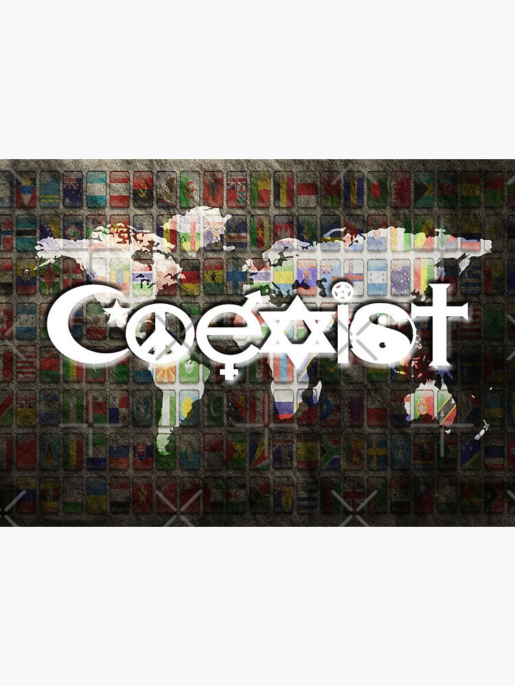 "u2 coexist" Sticker for Sale by clad63 | Redbubble