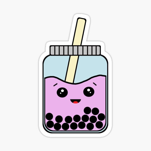 "Ube Boba" Sticker for Sale by MrsCathyLynn | Redbubble