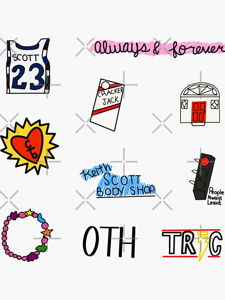 "One tree Hill sticker pack" Sticker for Sale by ashshaiv | Redbubble