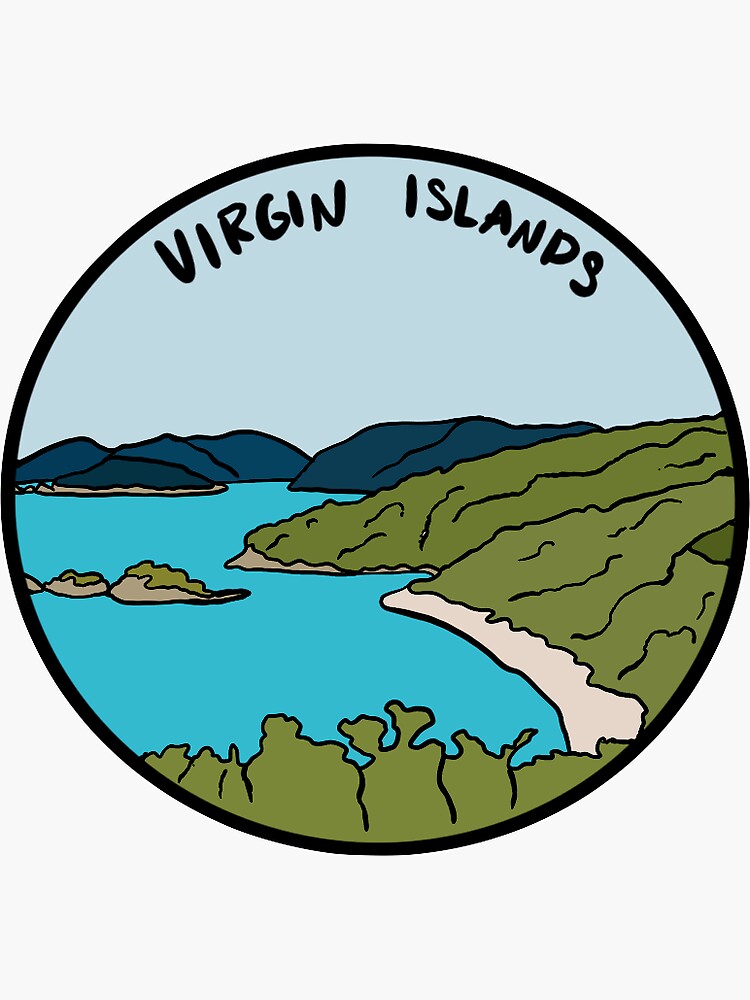 "Virgin Islands National Park Virgin Islands U.S" Sticker by hsan1400 ...