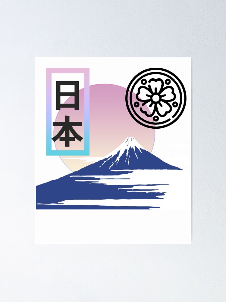 "Pastel Aesthetic Japan "Nihon"" Poster by lozhello | Redbubble
