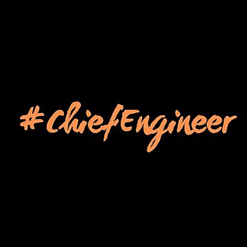 "Cool Chief Engineer On board" Sticker for Sale by Sailor-One | Redbubble
