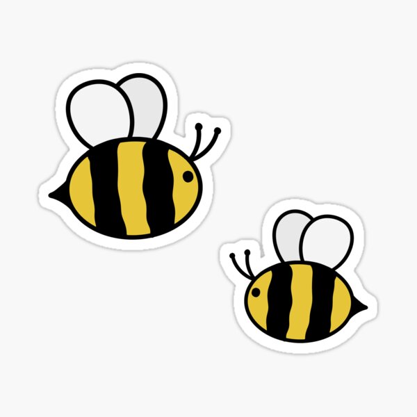 Pegatina «Abejitas lindas y pequeñas» de hsan1400 | Redbubble