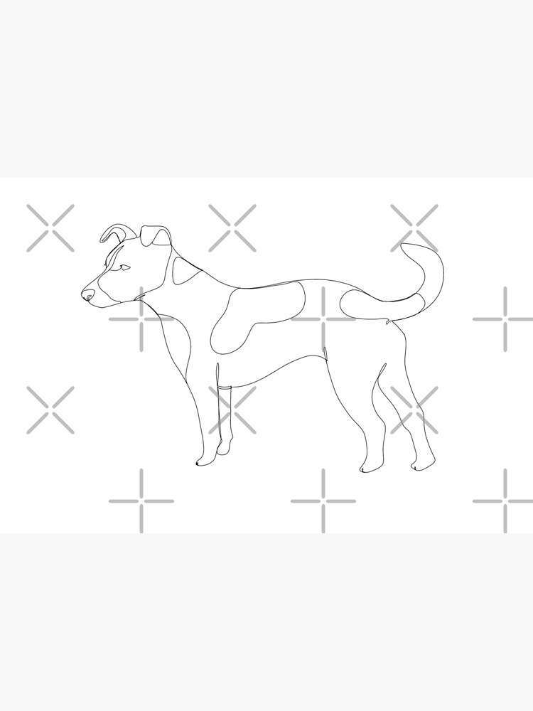 "Jack Russell . Single Line Drawing" Poster for Sale by primapixie ...