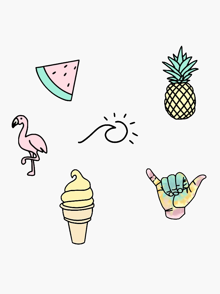 "Summer Pack" Sticker for Sale by hsan1400 | Redbubble