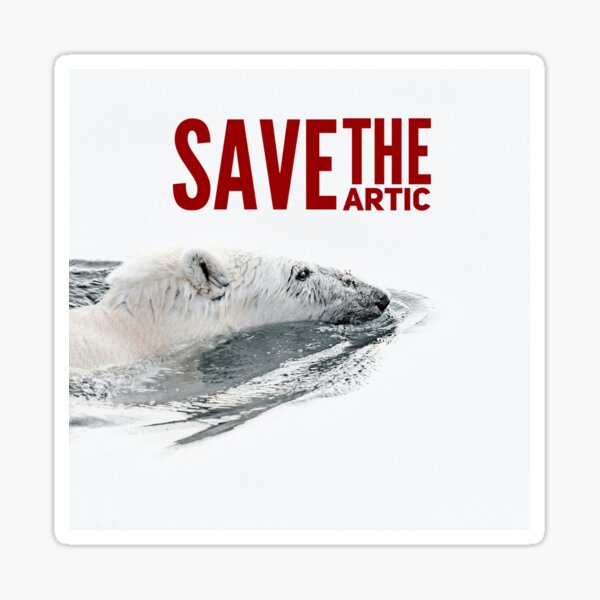 "Save the Artic." Sticker by pedromatosart | Redbubble