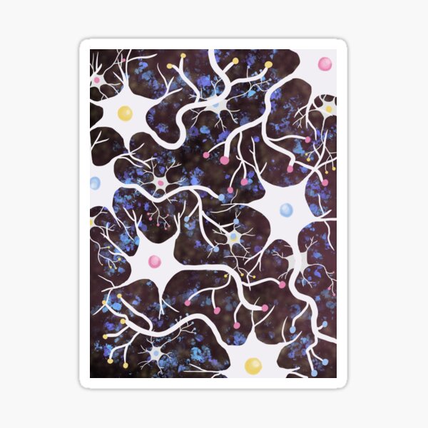 "Neurons" Sticker for Sale by paigenotfound | Redbubble
