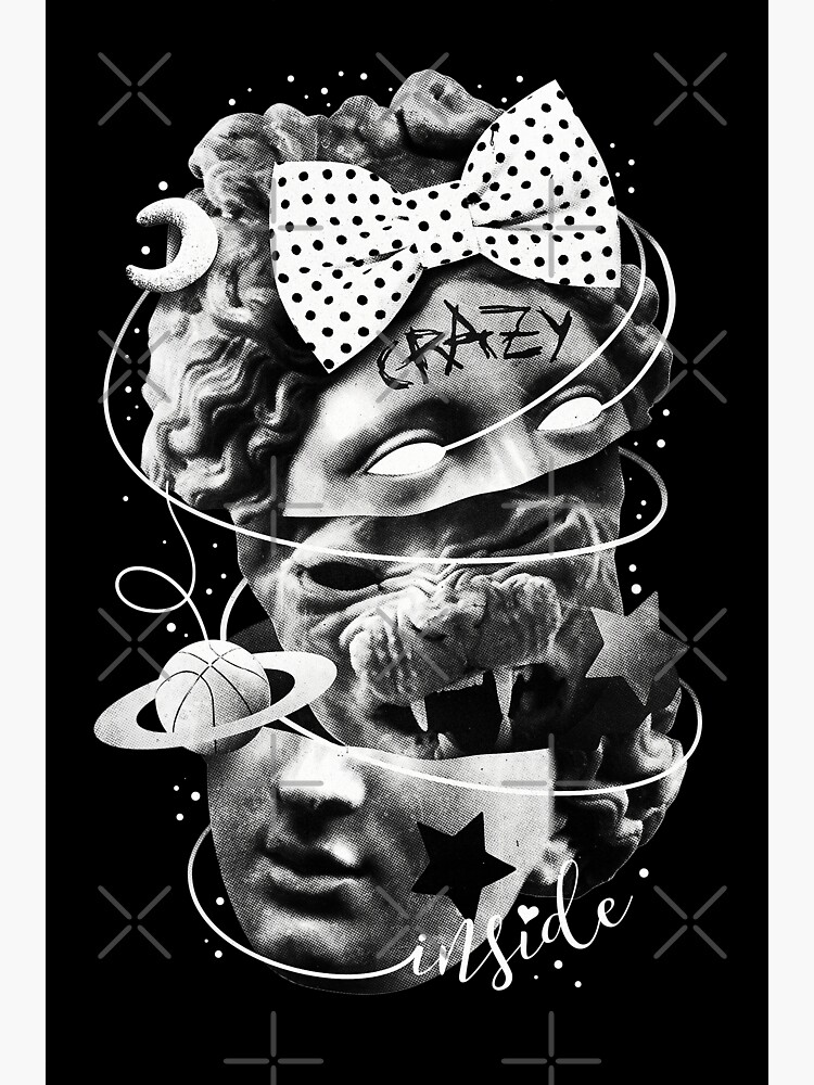 "crazy inside" Sticker for Sale by MoSt90 | Redbubble