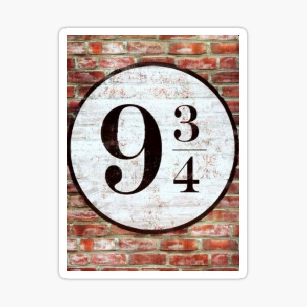 Platform 9 3 4 Stickers | Redbubble