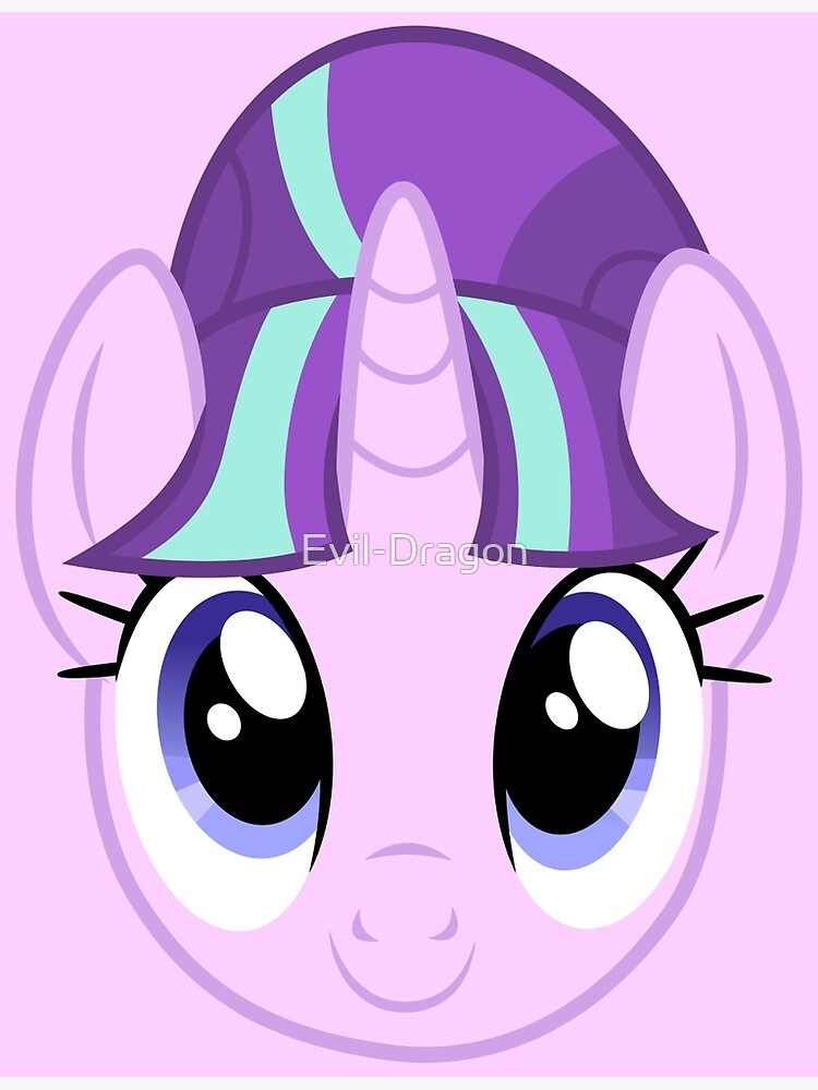 "Starlight Glimmer - Head Design" Canvas Print by Evil-Dragon | Redbubble