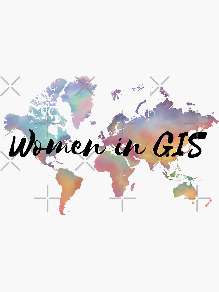 "Women in GIS" Sticker for Sale by lawlessdesign | Redbubble