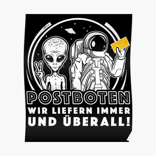 "Postman Delivery Man Postman Parcel Delivery Alien UFO Astronaut ...