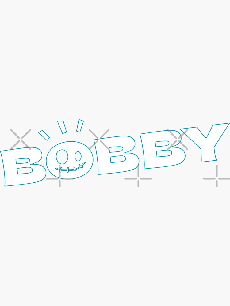 "iKON BOBBY Name Logo" Sticker for Sale by Chxlli | Redbubble