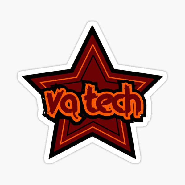 "Va Tech Inside Star" Sticker for Sale by gabby219 | Redbubble