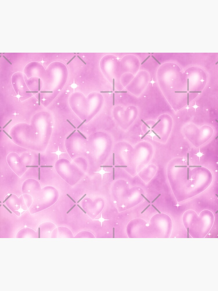 "PINK 90S HEART BACKDROP " Tapestry by yaaairrrinn | Redbubble