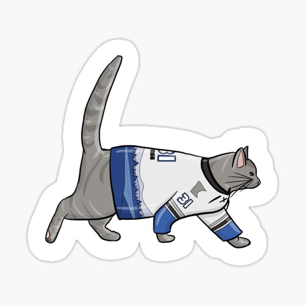 "Minnesota whitecaps cat" Sticker for Sale by corwin-chaos | Redbubble