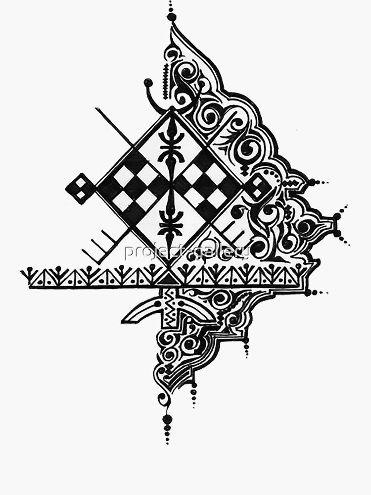 Pegatina «símbolo marroquí amazigh» de project-gallery | Redbubble